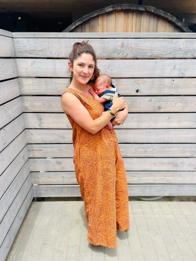 Sleeveless Boho Block Printed Jumpsuit - Taylor | From Mila – From, Mila